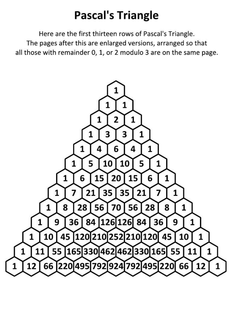 Pascal's Triangle | PDF
