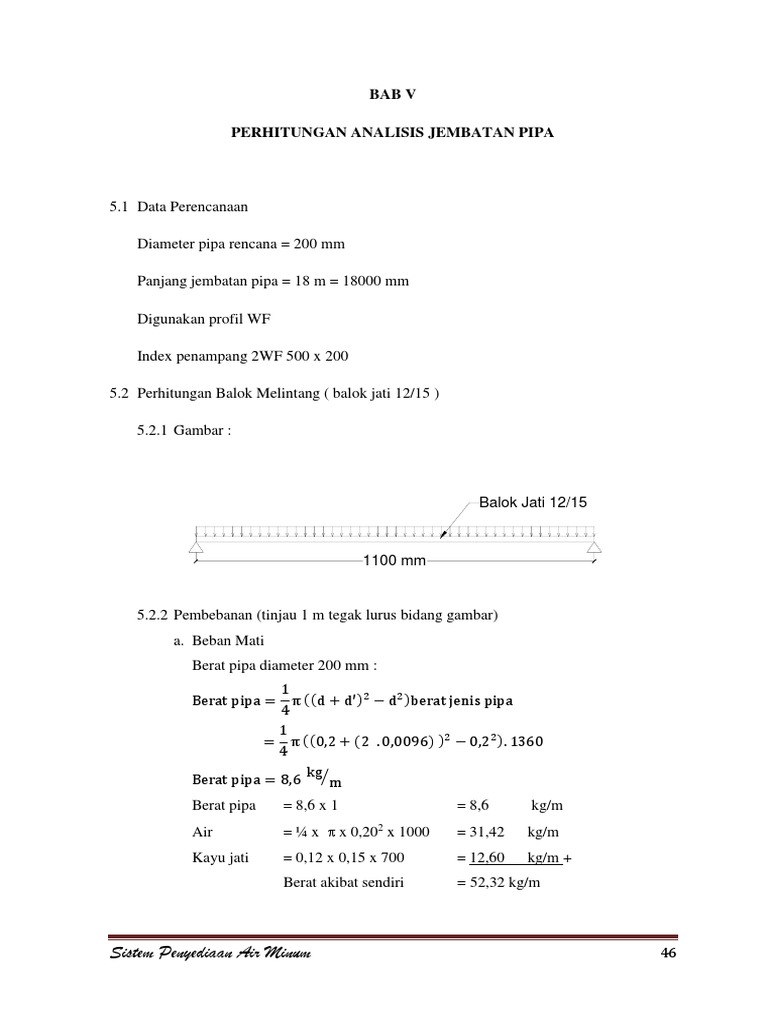 BAB V JEMBATAN PIPA IWF 500 X 200 | PDF
