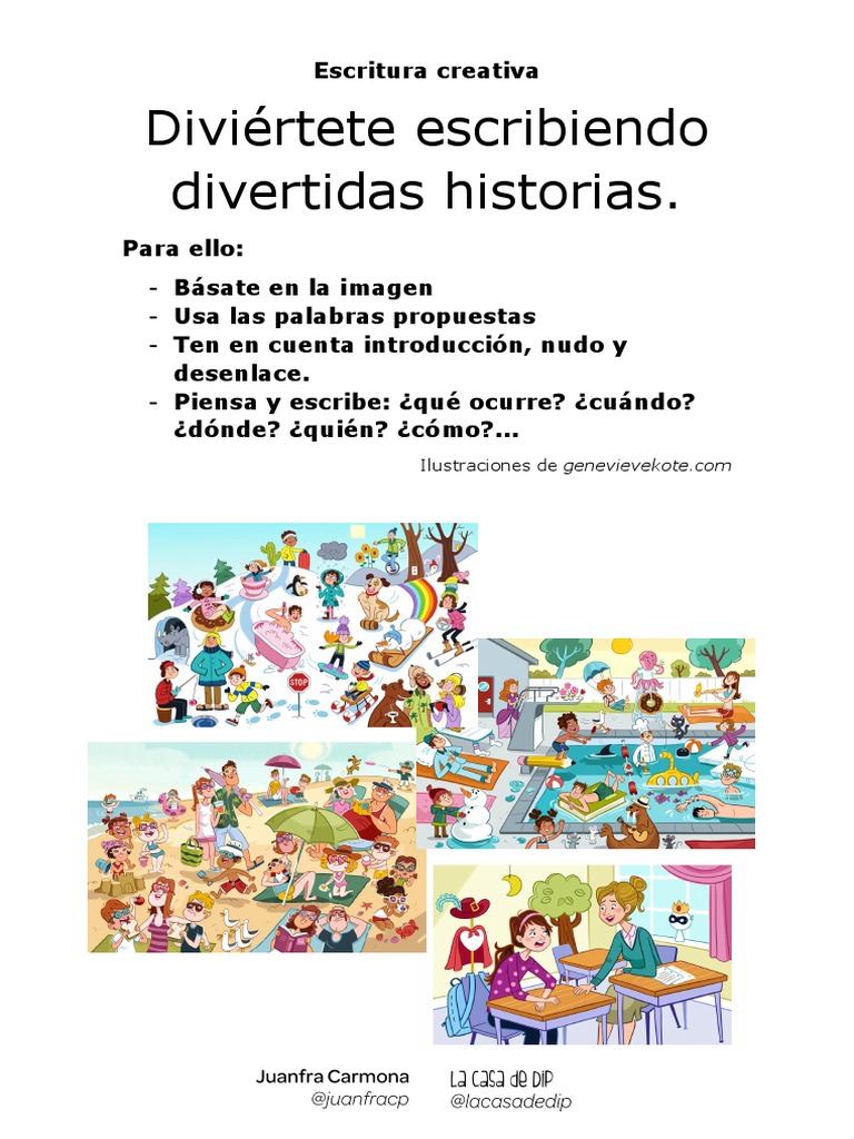 Escritura creativa: actividades divertidas | PDF