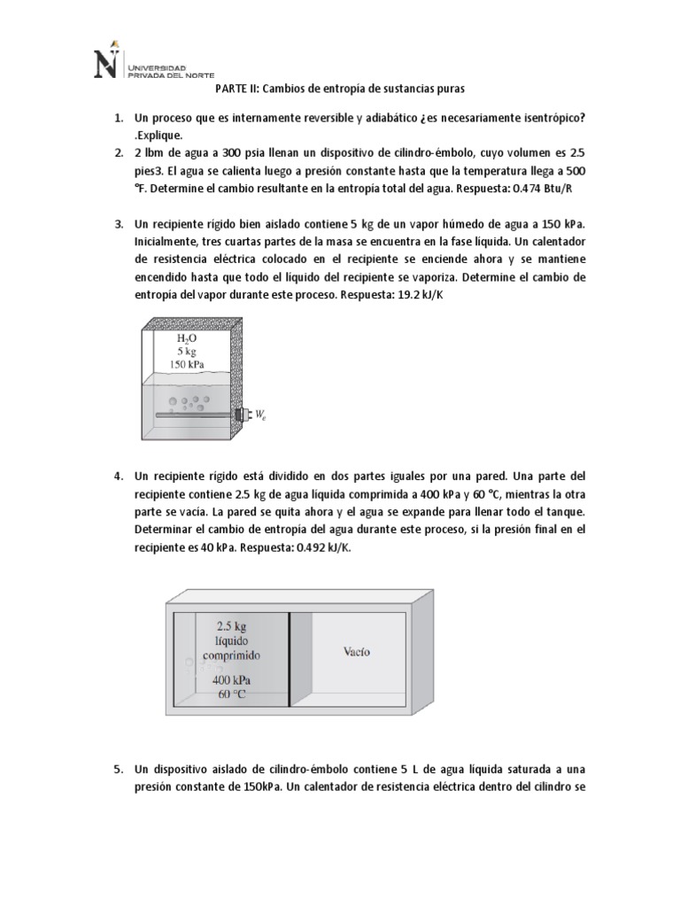 S 10parte Iiok | PDF | Entropía | Agua