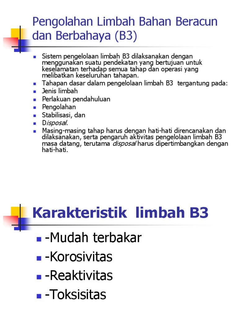 Limbah B3 | PDF | Sains & Matematika