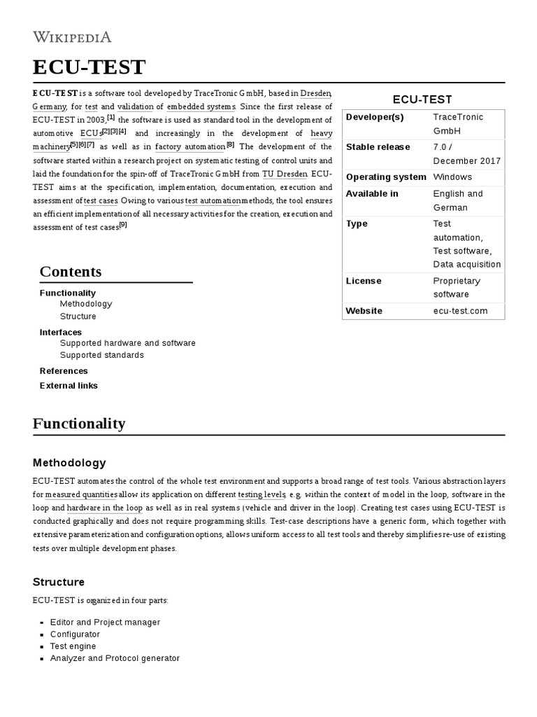 Ecu Test | PDF | Interface (Computing) | Automation