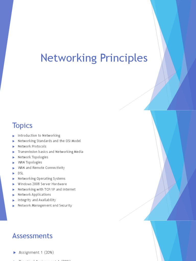 Networking Principles Guide | PDF | Network Switch | Network Interface ...