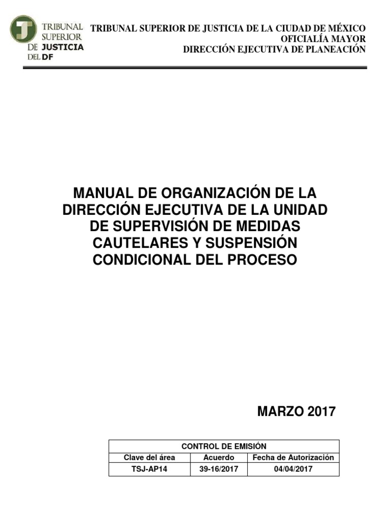 Manual de Organización de La UMECA PDF | PDF | Mandato | Ley procesal