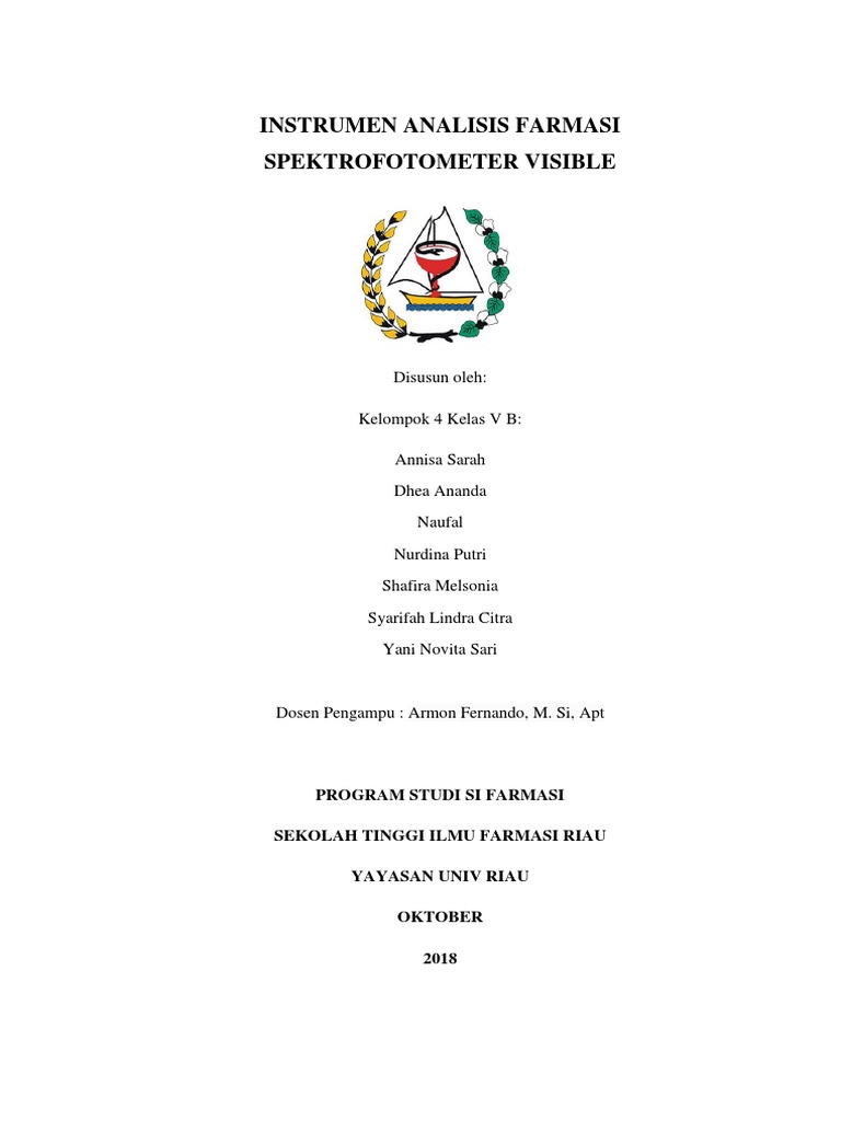 Analisis Spektrofotometer Visible | PDF