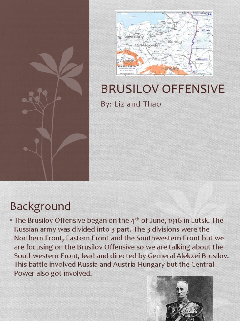 Brusilov Offensive | PDF | Warfare Of The Industrial Era | Foreign ...