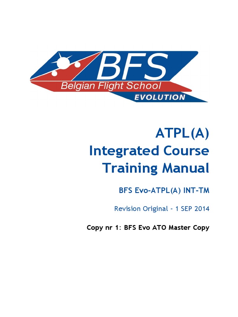 Belgian Flight School - Atpl (A) Integrated Training Manual | PDF ...