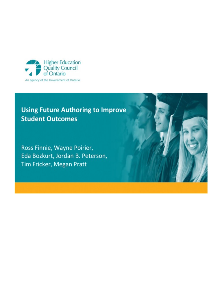 Using Future Authoring To Improve Student Outcomes | PDF | Logistic ...