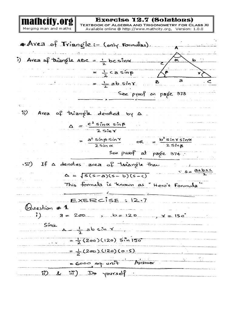 Notes Important Questions Answers of 11th Math Chapter 12 Exercise 12.7 ...