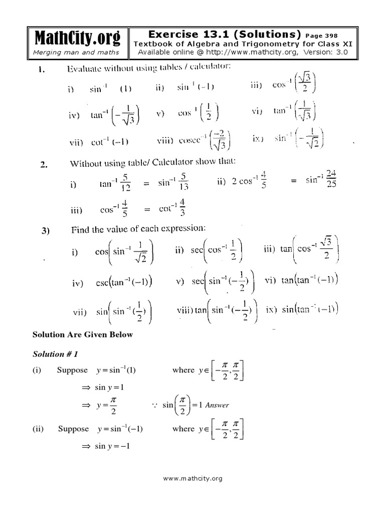 Notes Important Questions Answers Of 11th Math Chapter 13 Exercise 13 1 