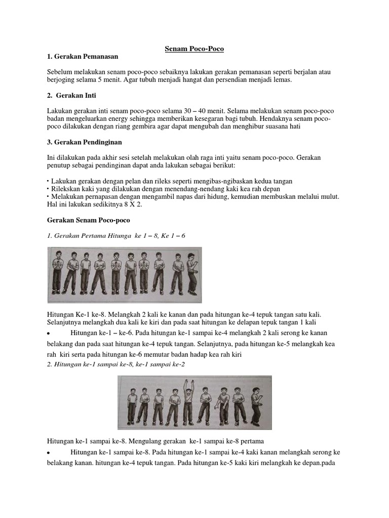 Gerakan Senam Poco-Poco | PDF