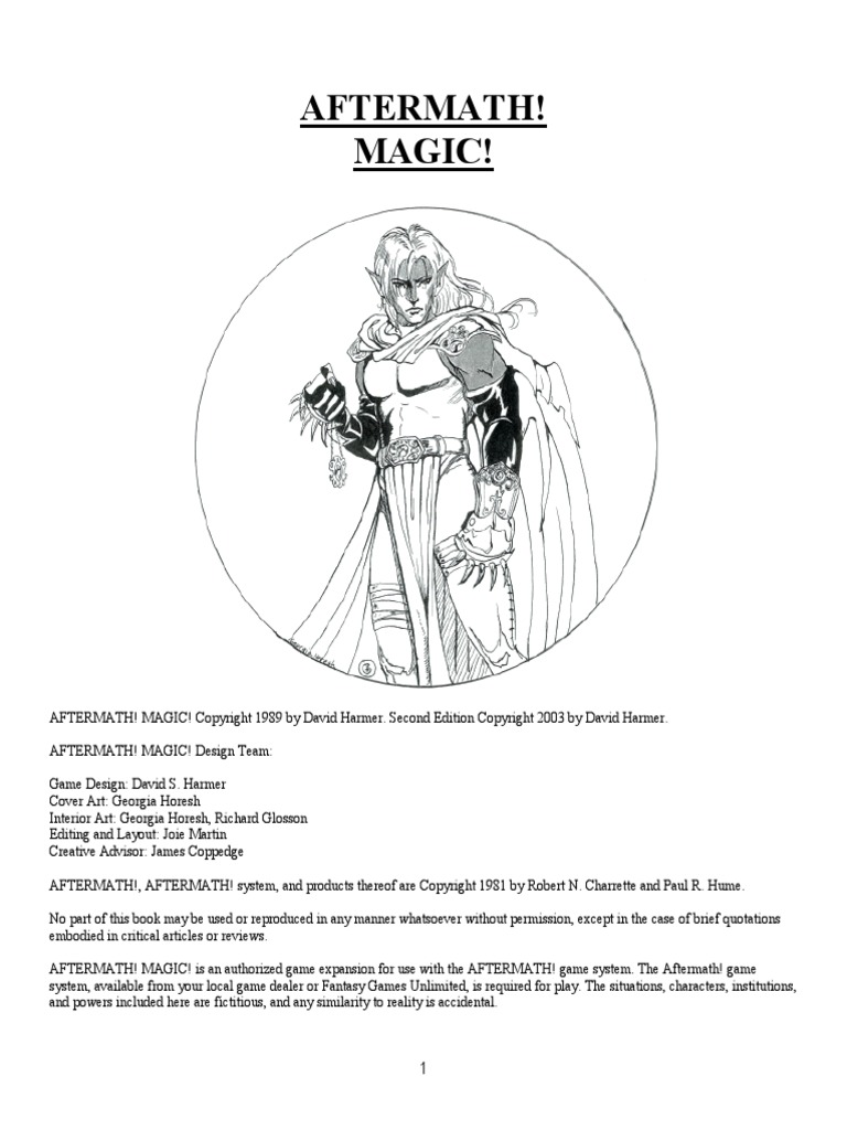 Aftermath! - FGU4014 Magic! | PDF | Elf (Dungeons & Dragons) | Leisure
