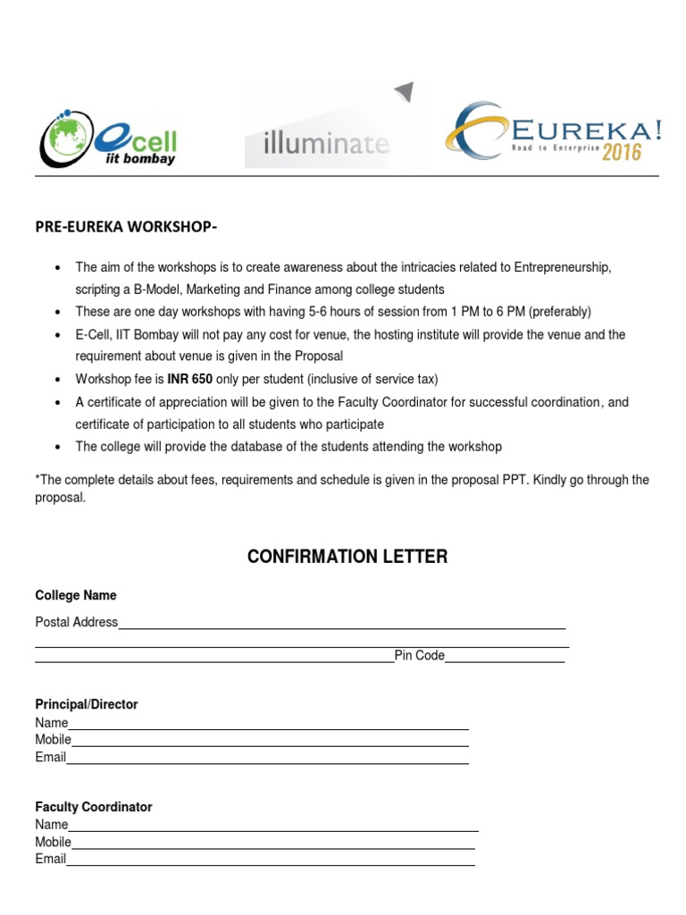 Confirmation Letter | PDF