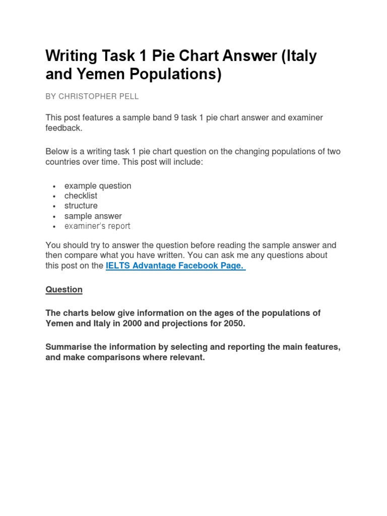 Writing Task 1 Pie Chart Answer | PDF | Pie Chart | International ...