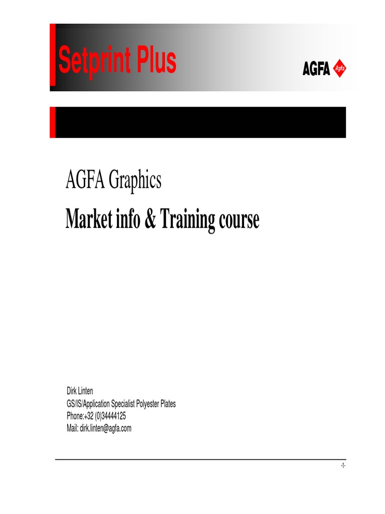 Digital Plate Control | PDF | Exposure (Photography) | Chemistry