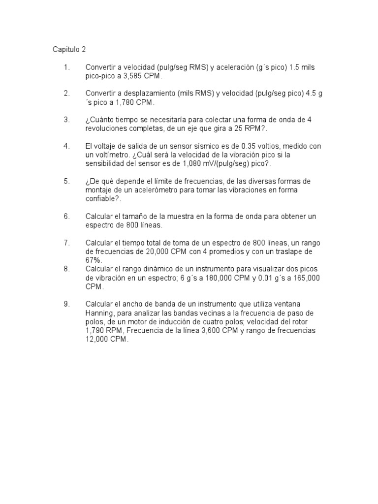 Ejercicios - Capitulo 2 | PDF