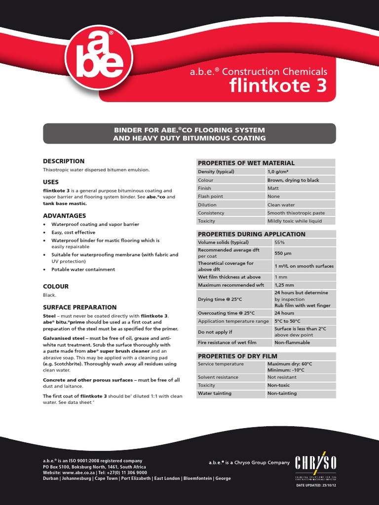 Flintkote | PDF | Asphalt | Water