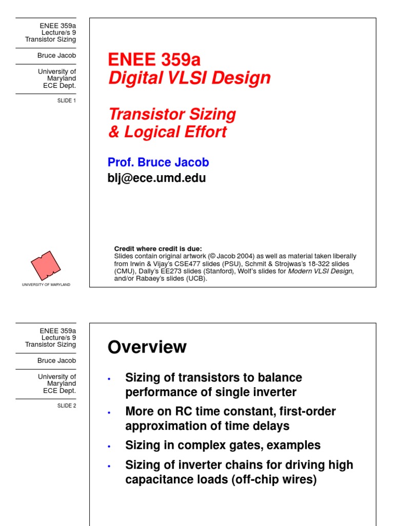 Enee359a Sizing PDF | PDF | Electronic Design | Electronic Engineering