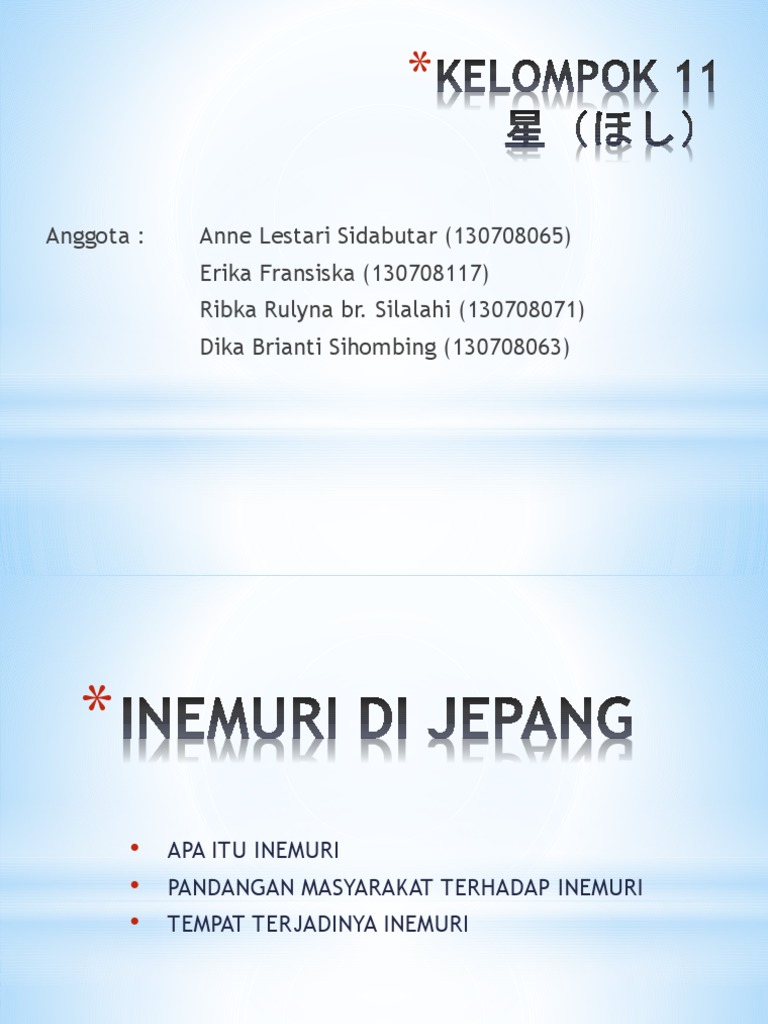 Inemuri Di Jepang | PDF | Perjalanan | Kajian Bahasa Asing