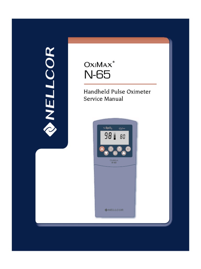 Nellcor N-65 Pulse Oximeter - Service Manual | PDF | Electrostatic Discharge | Computer Monitor
