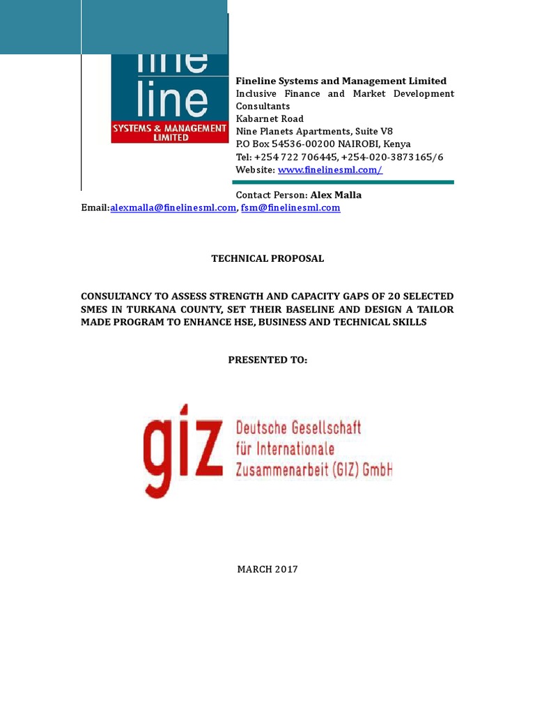 GIZ, Tullow and KMFB Technical Proposal 6.3.2017 | PDF | Microfinance | Loans
