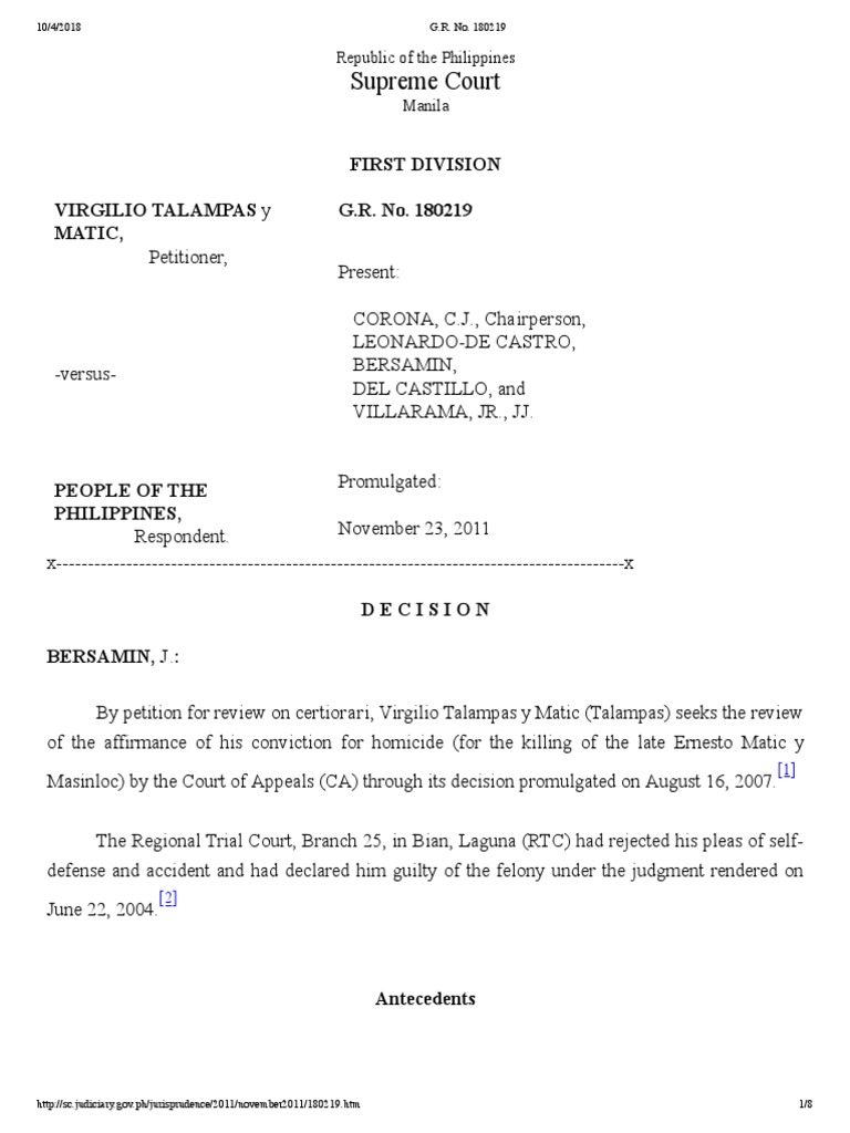 16 - Talampas v. People | PDF | Sentence (Law) | Burden Of Proof (Law)