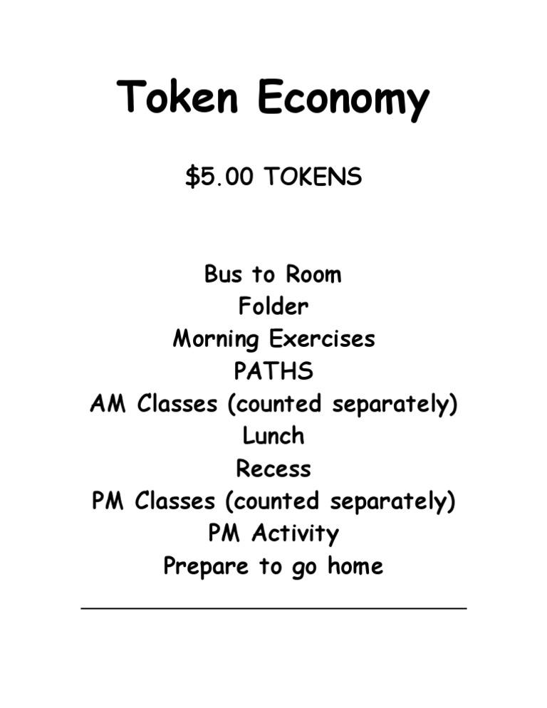 Token Economy | PDF