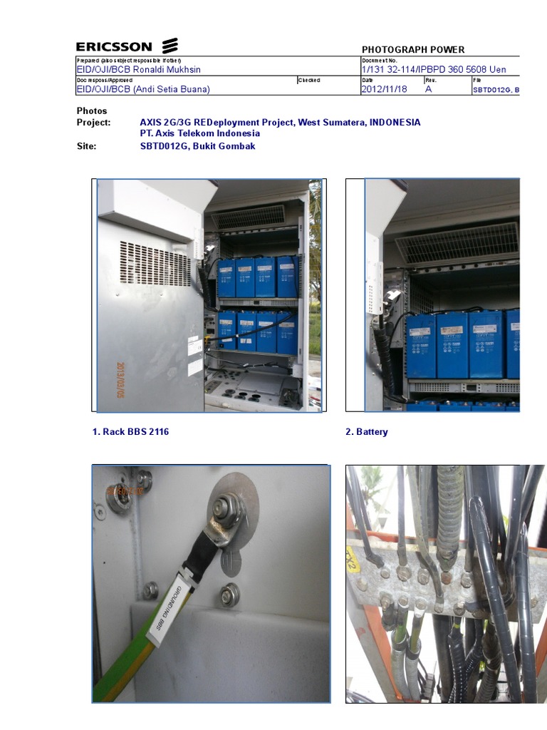 Axis 2G/3G Redeployment Project, West Sumatera, Indonesia Pt. Axis ...