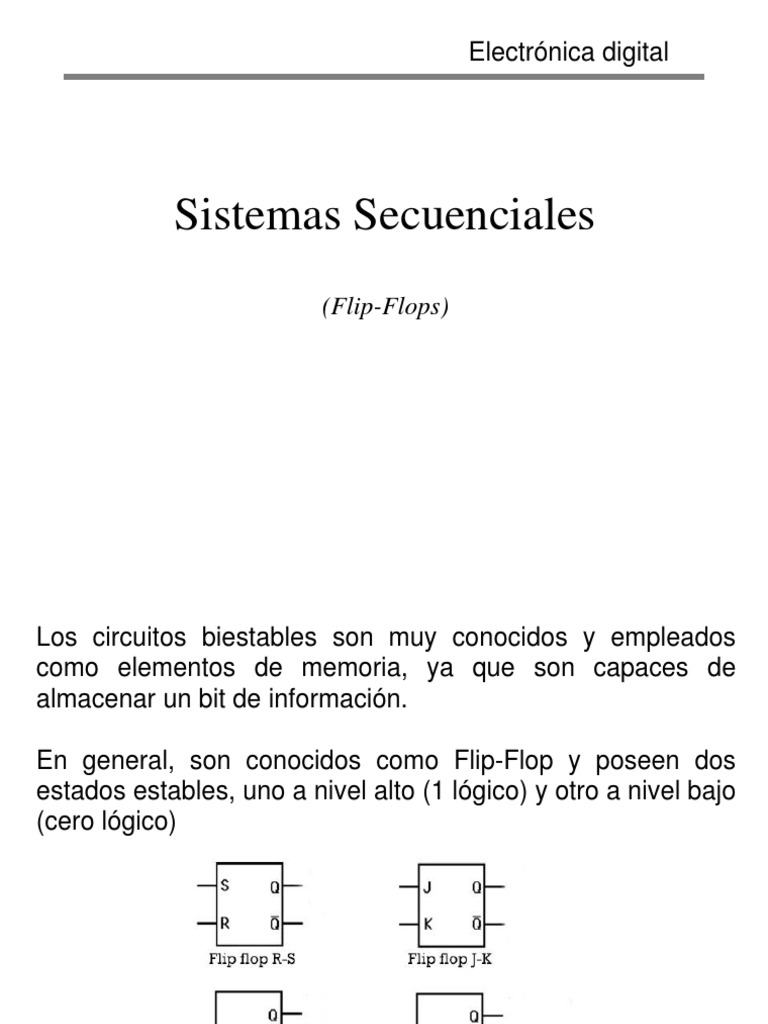 Sistemas Secuenciales | PDF | Diseño electronico | Informática