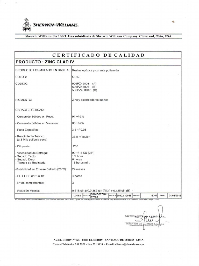 Zinc Clad IV | PDF