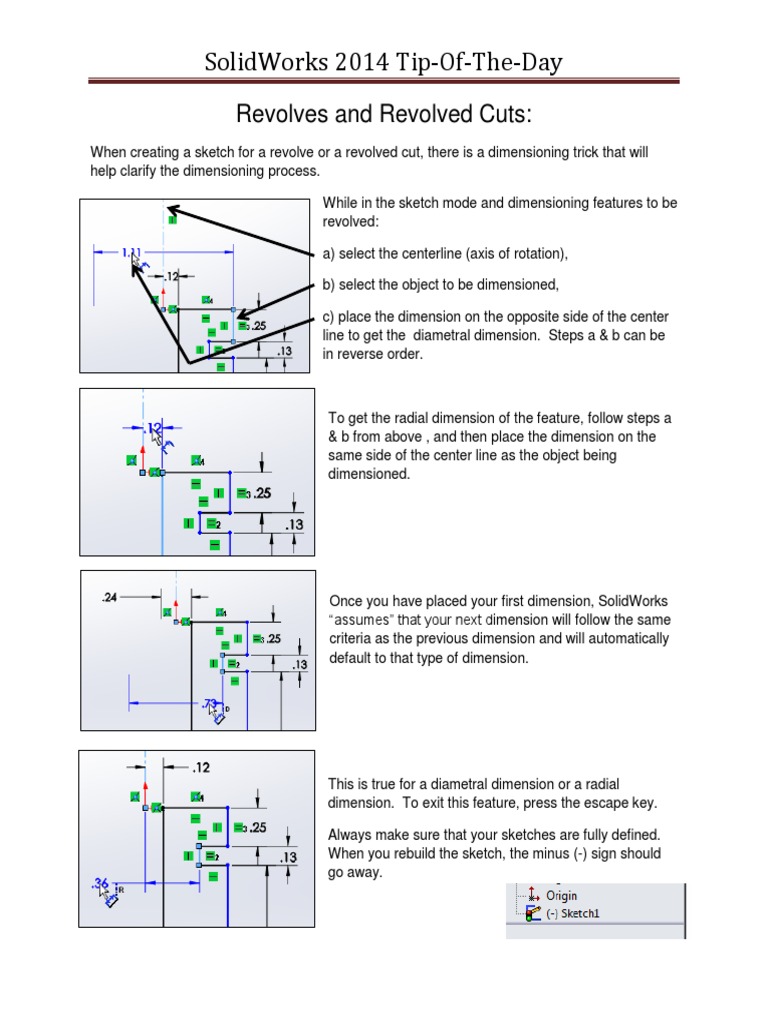 Revolves and Revolved Cuts | PDF | Teaching Methods & Materials