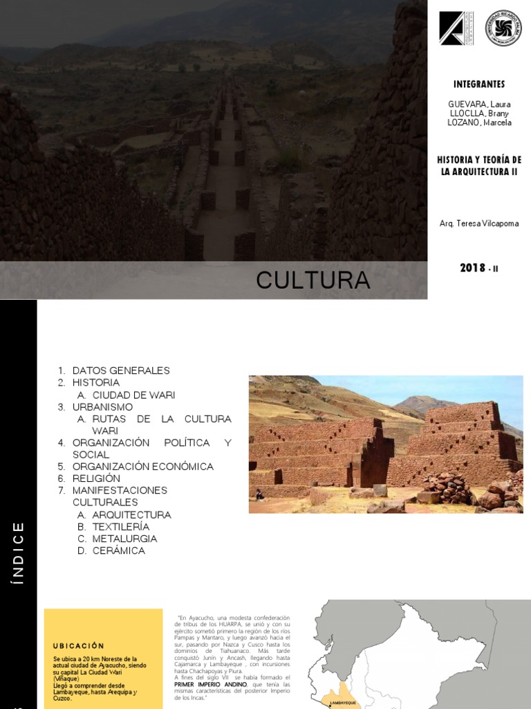 Cultura Wari | PDF | Arqueología | Cultura (general)