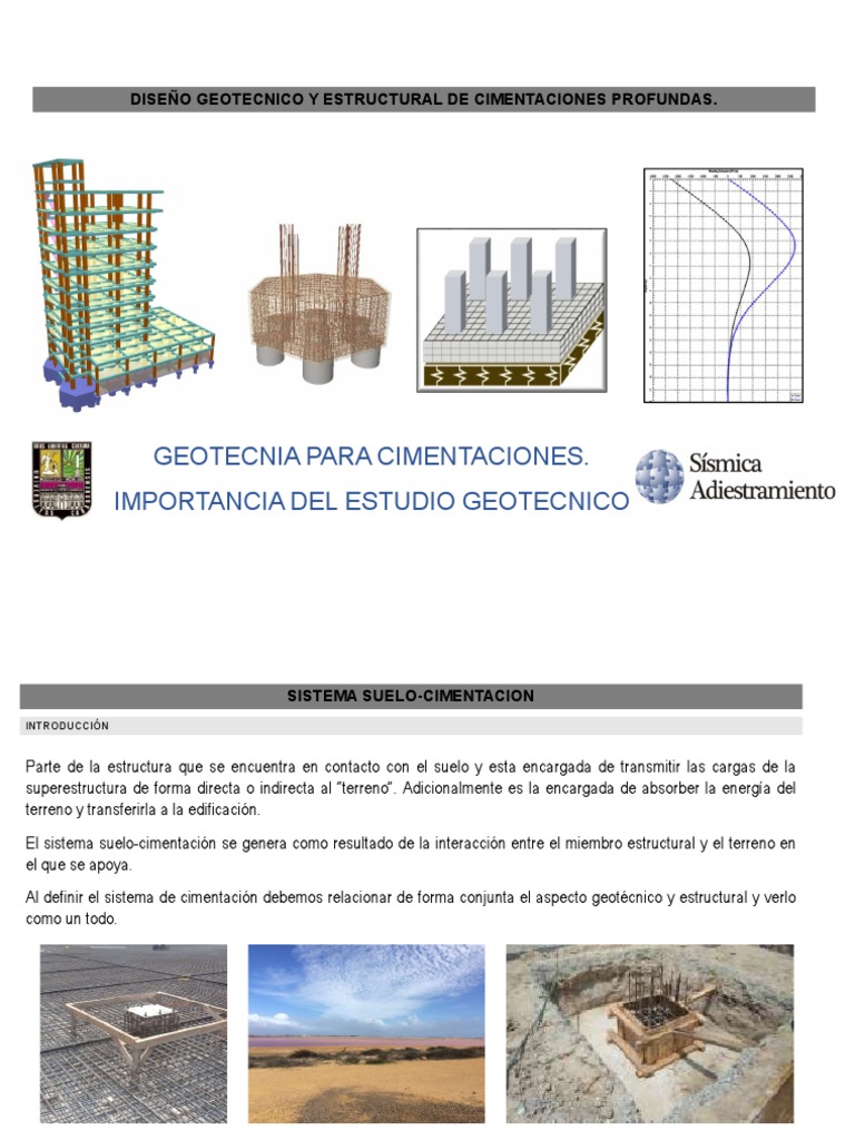 Diseño geotécnico y estructural de cimentaciones profundas: aspectos ...