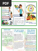 Triptico de Vida Saludable | PDF | Salud y bienestar