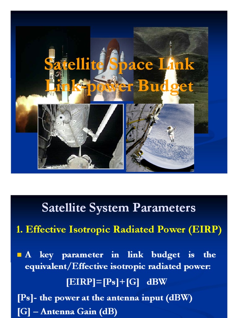 Session 8 - Link Budget | PDF | Antenna (Radio) | Waves