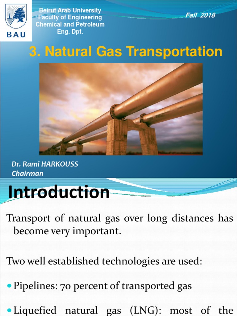 3 - Natural Gas Transportation | PDF | Liquefied Natural Gas | Horsepower