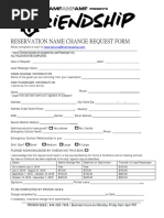 NCL Reservation Transfer Request Form | PDF