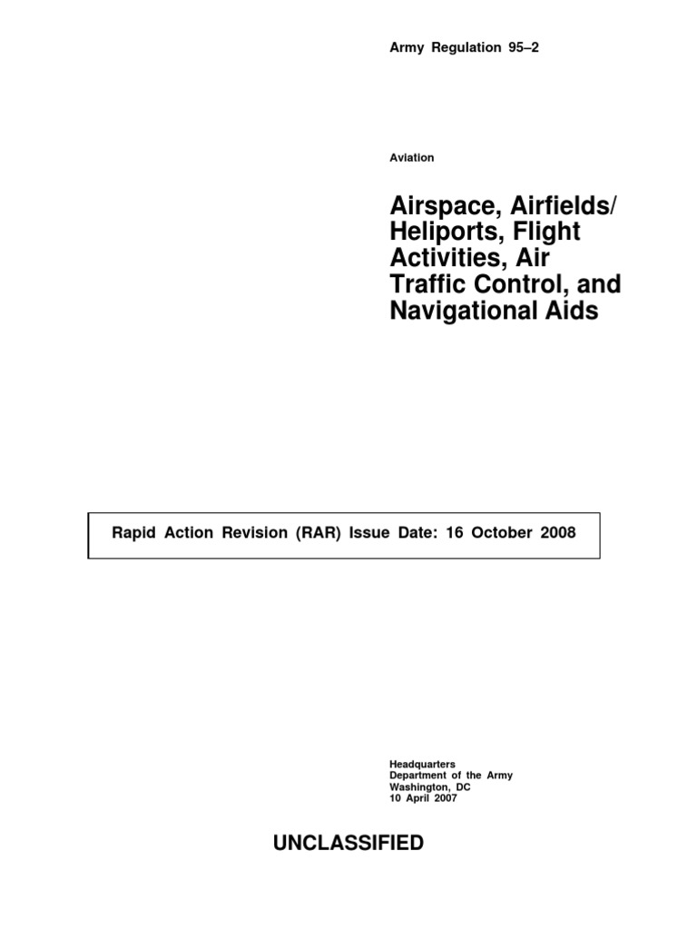 Ar 95-2 | PDF | Air Traffic Control | United States Army Air Forces