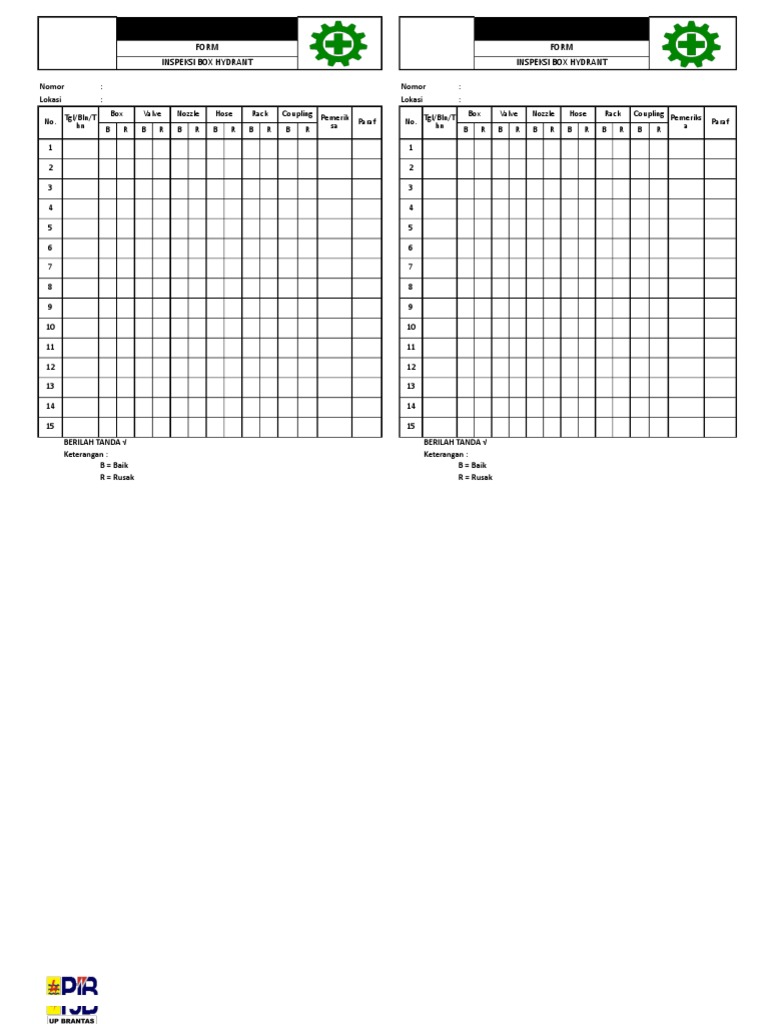 Form Checklist Hydrant Box | PDF