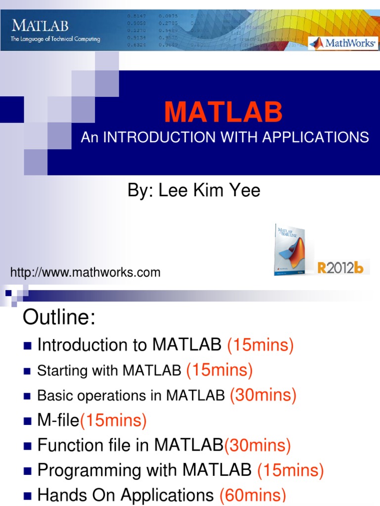 02 Introduction To MATLAB | PDF | Matlab | Matrix (Mathematics)
