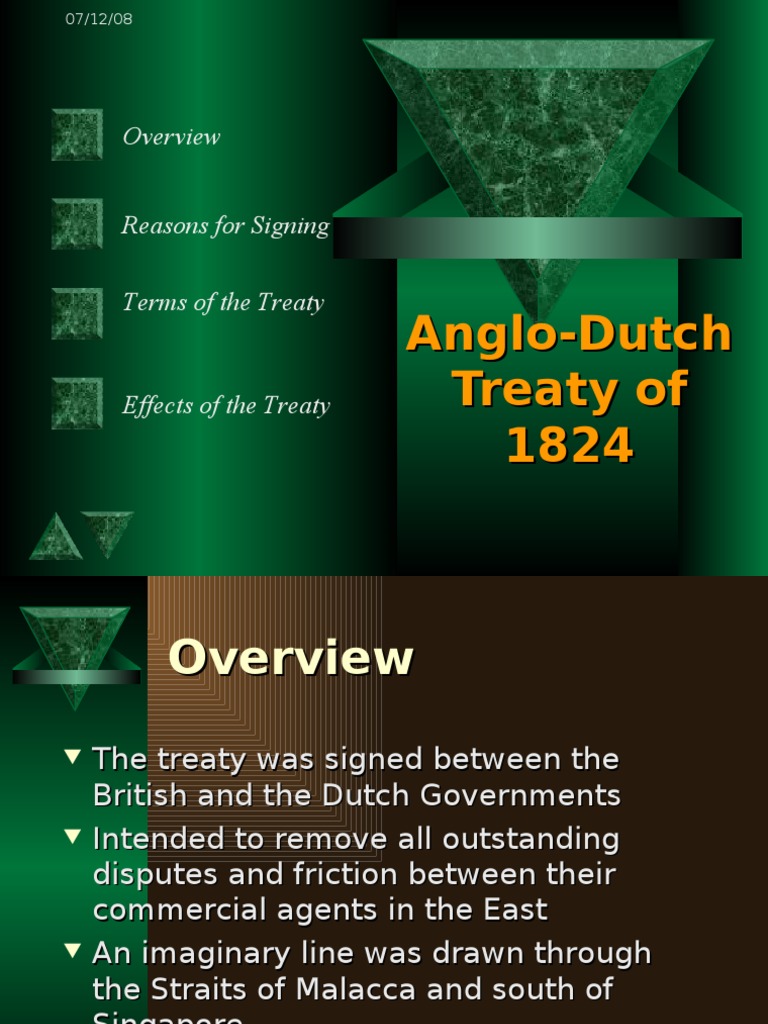 The Anglo-Dutch Treaty (1824) | Singapore | World Politics