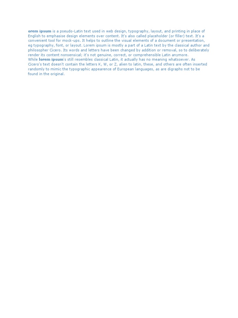 Orem Ipsum Is A Pseudo-Latin Text Used in Web Design, Typography ...