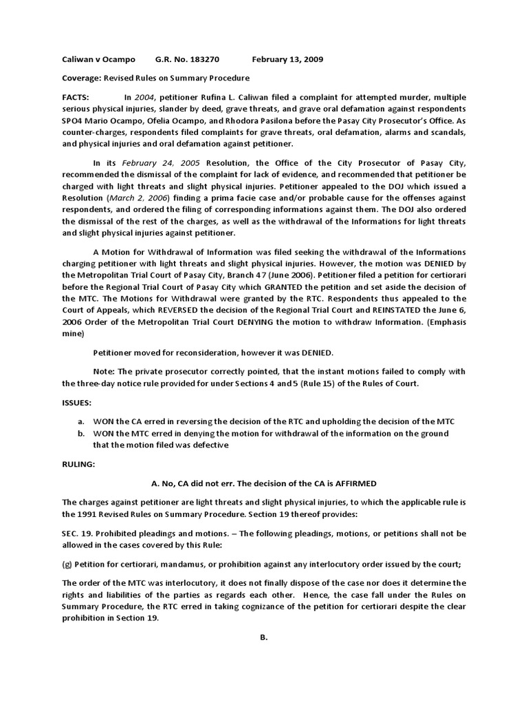 Oct 17 Recit | Download Free PDF | Prosecutor | Bail