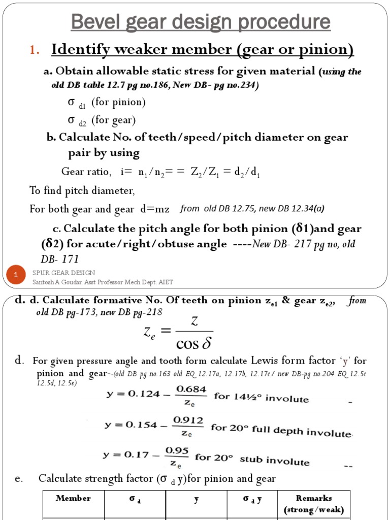 Design of Bevel Gear | PDF | Gear | Kinematics