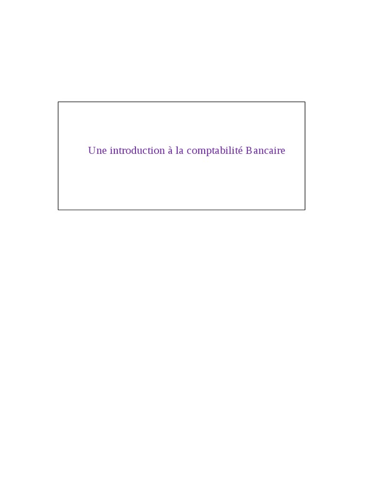 Comptabilité Bancaire | PDF | Comptabilité | Bilan comptable
