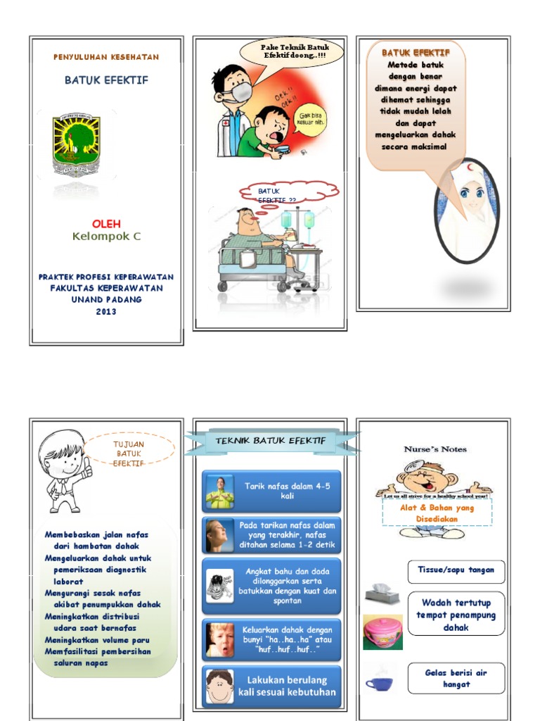 Leaflet Batuk Efektif | PDF