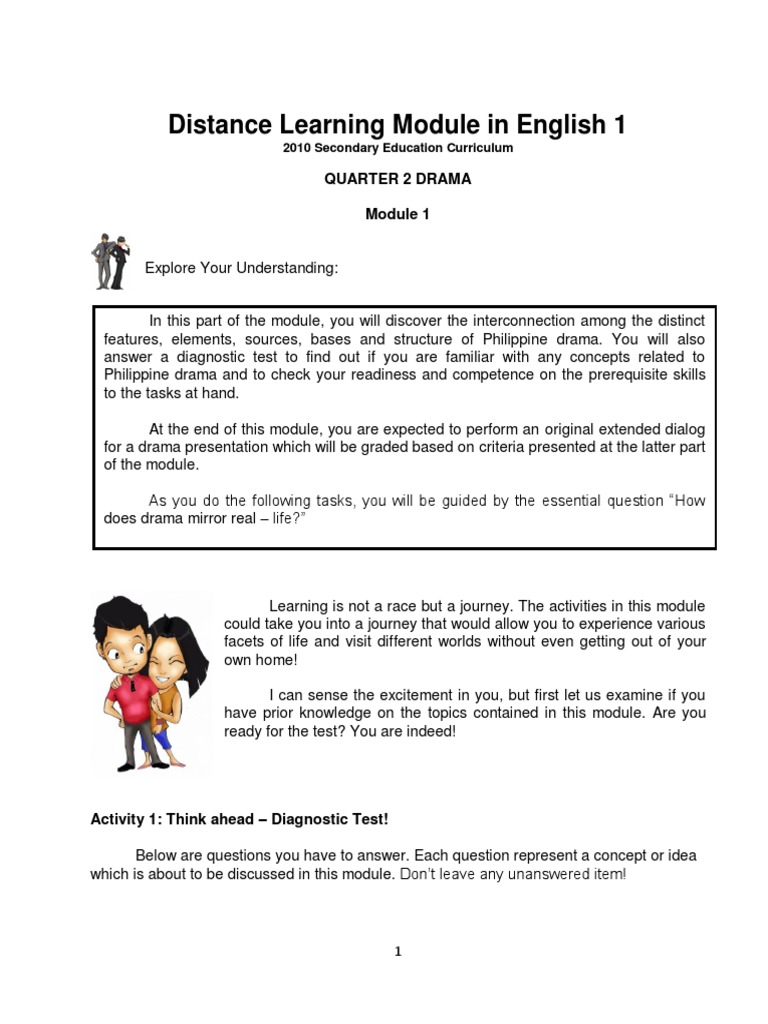 Understanding Philippine Drama | PDF | Play (Theatre) | Sentence ...