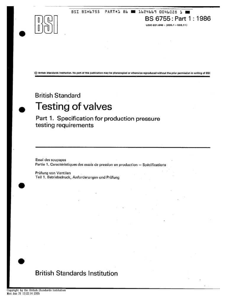 BS 6755-P1 | PDF