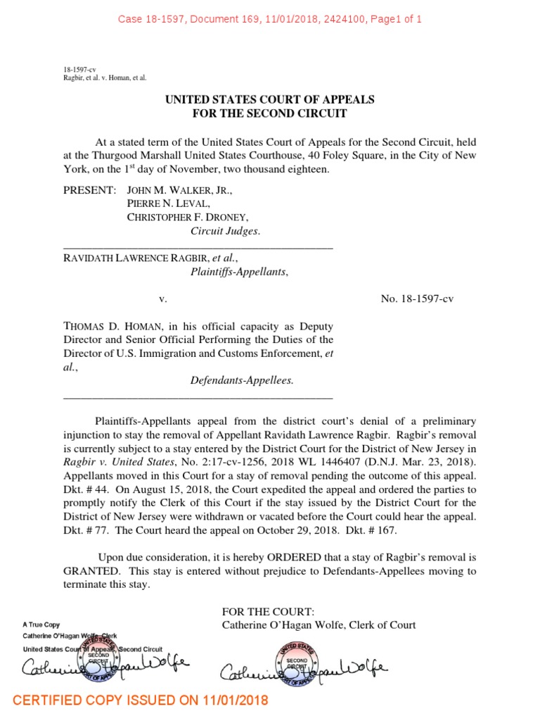 Second Circuit ORDER | PDF | United States Court Of Appeals For The ...