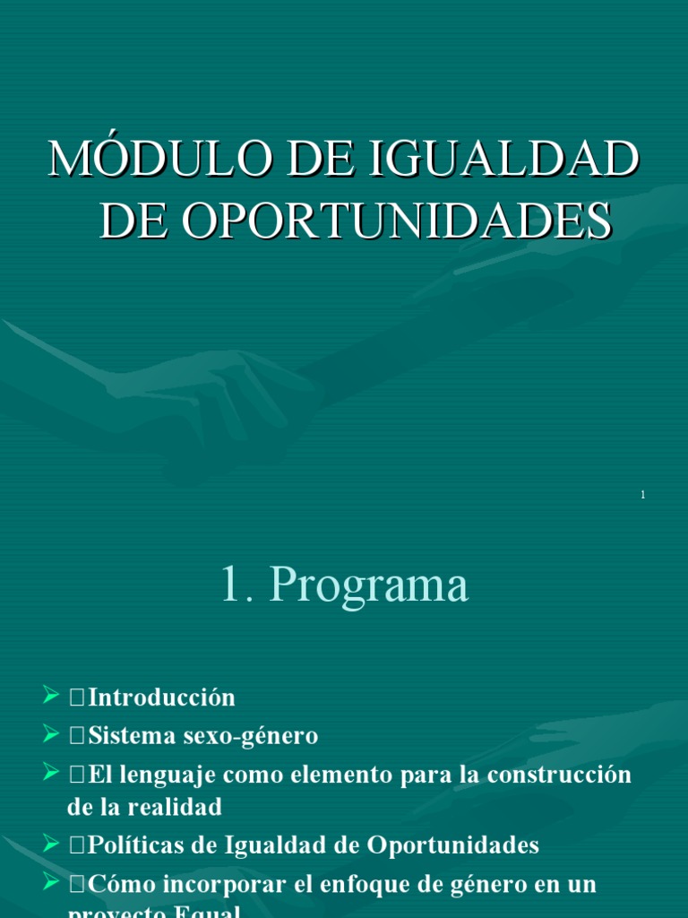 Presentación Igualdad de Género | PDF | Sexismo | Estudios de género